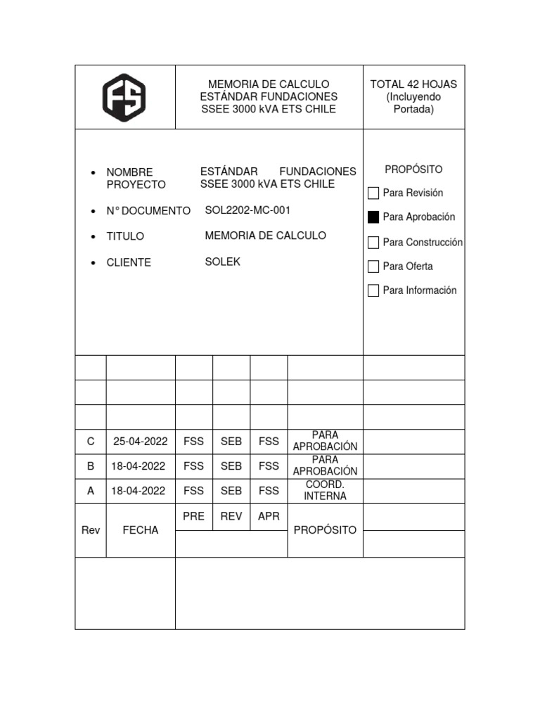 PR CL 1258 DD 0302 Rev00 Substation Foundation Structural Calculation ...
