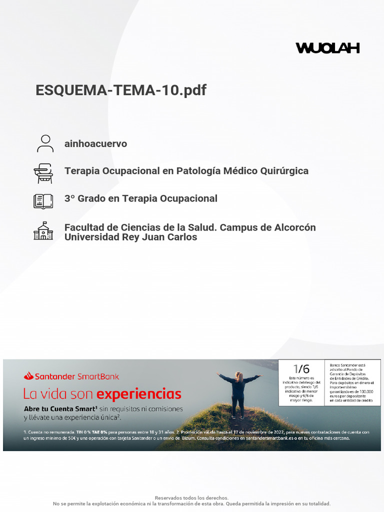 Wuolah Free Esquema Tema 10 | PDF