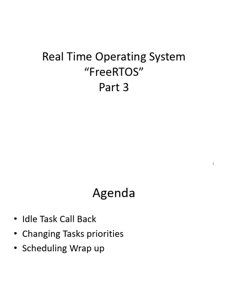 5 Real Time Operating System FreeRTOS Kernel Part 3 | PDF 5 Real Time Operating System FreeRTOS Kernel Part 3 | PDF