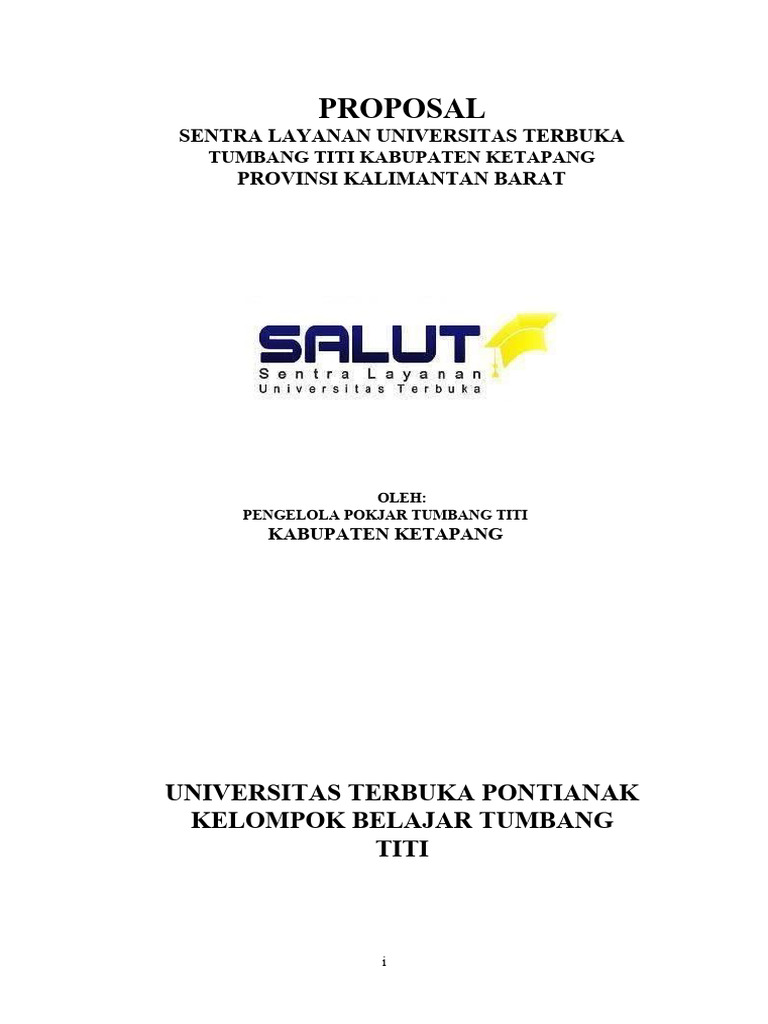 PROPOSAL SALUT TUMBANG TITI - Konversi Word | PDF | Karier & Perkembangan