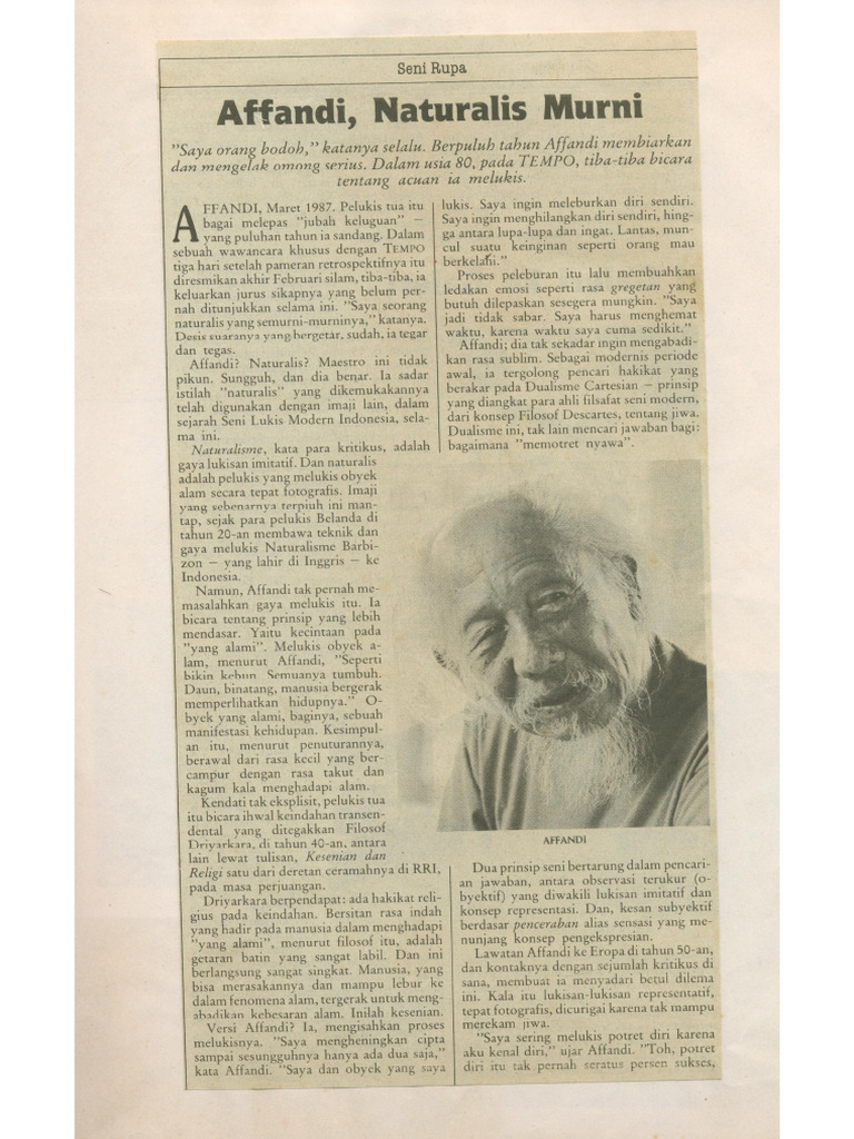 Affandi Naturalis | PDF