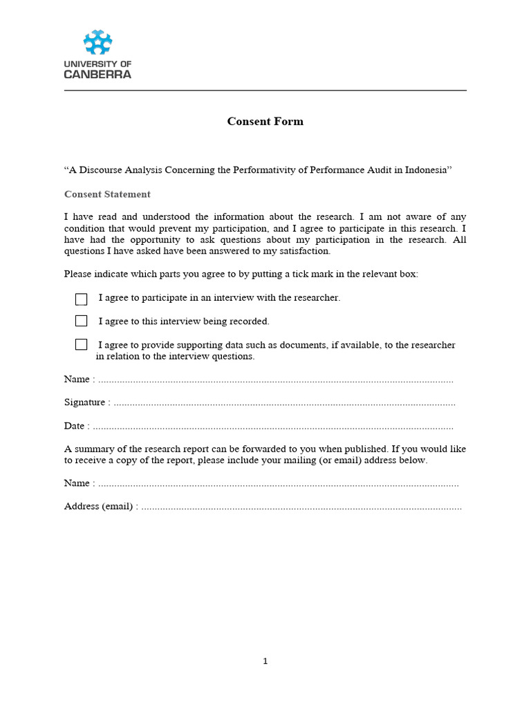 Consent Form 2020 | PDF | Game & Aktivitas