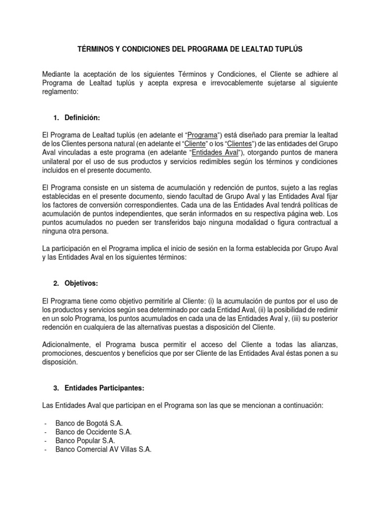Terminos y Condiciones Tuplus | PDF | Bancos | Teléfonos móviles