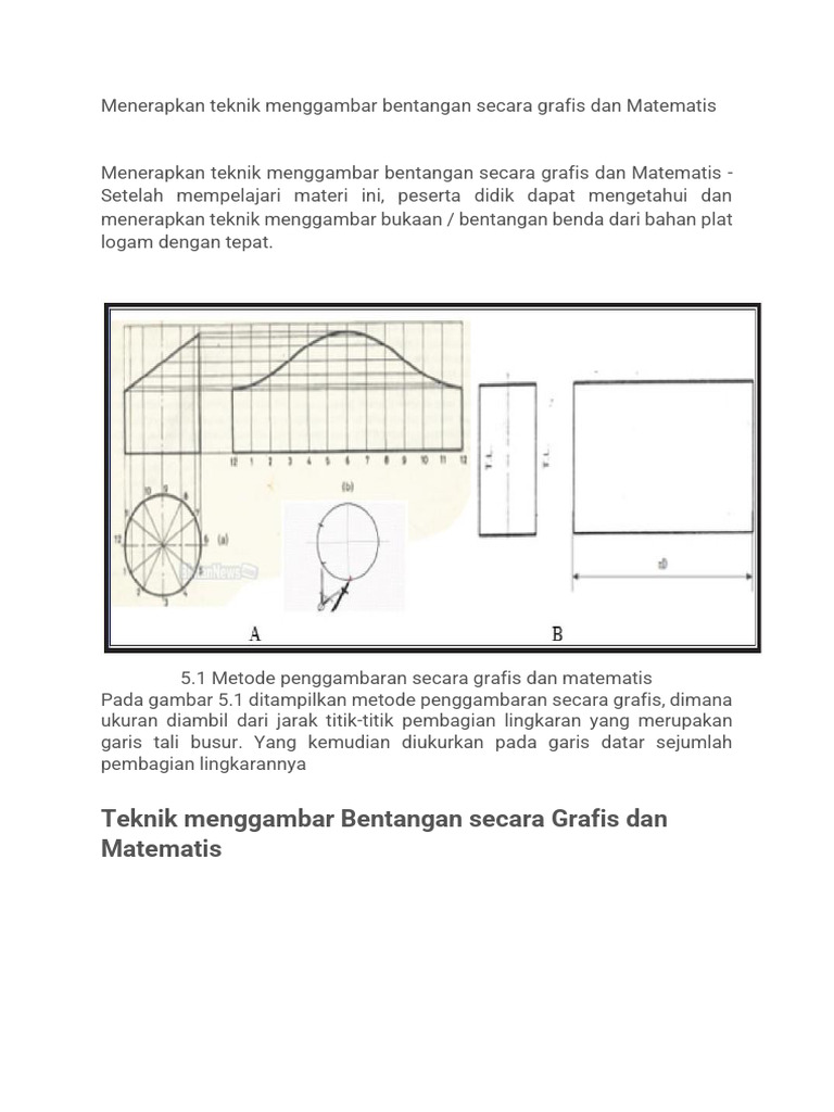 Teknik Gambar Bentangan Grafis dan Matematis | PDF | Metode & Bahan Ajar