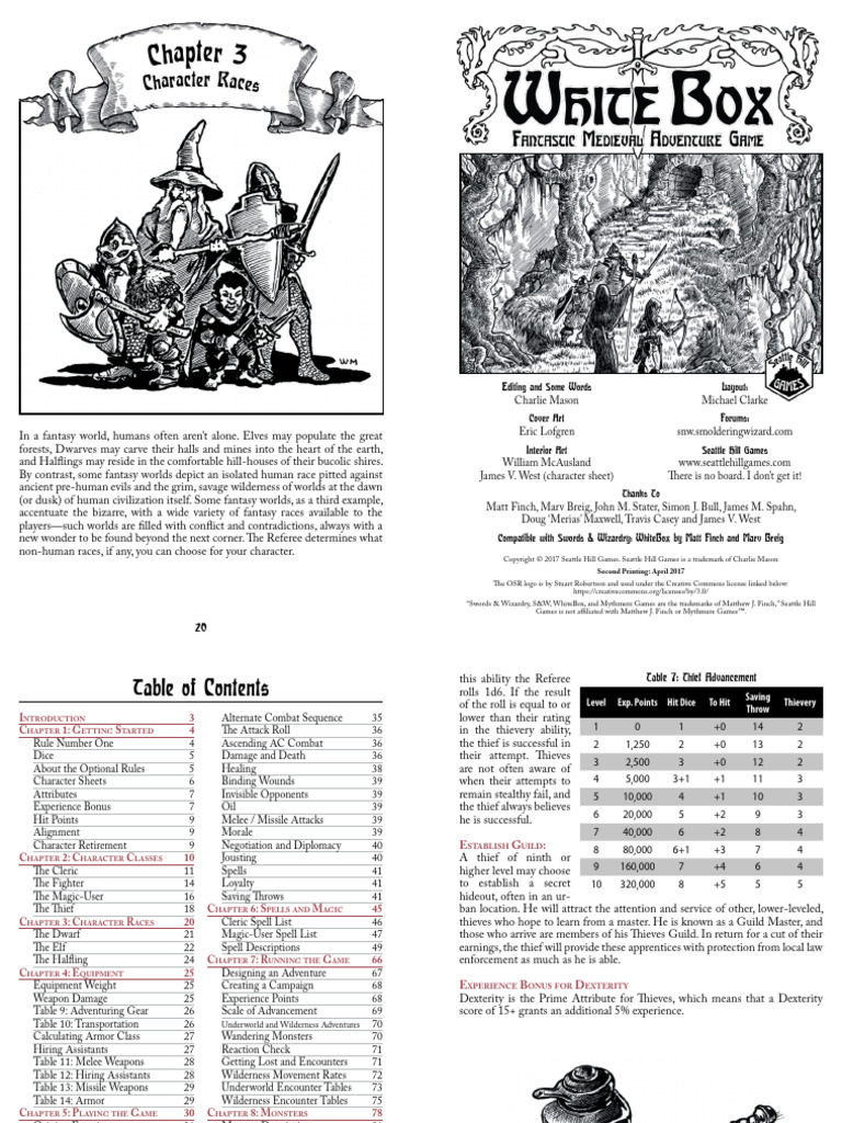 Whitebox BKLT | PDF | Role Playing Games