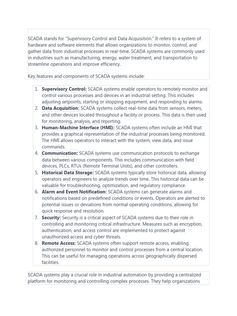 SCADA | PDF | Scada | Computing