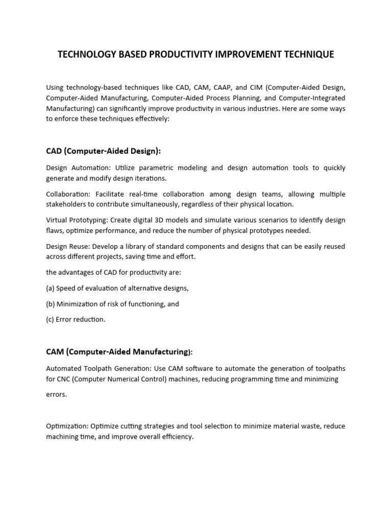 Cad, Cam, Cim, Caap | PDF | Computer Aided Design | Automation