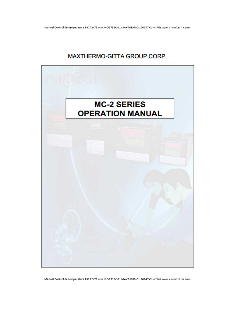 Manual Control de Temperatura PID 72x72 MM MC-2738-101 MAXTHERMO | PDF