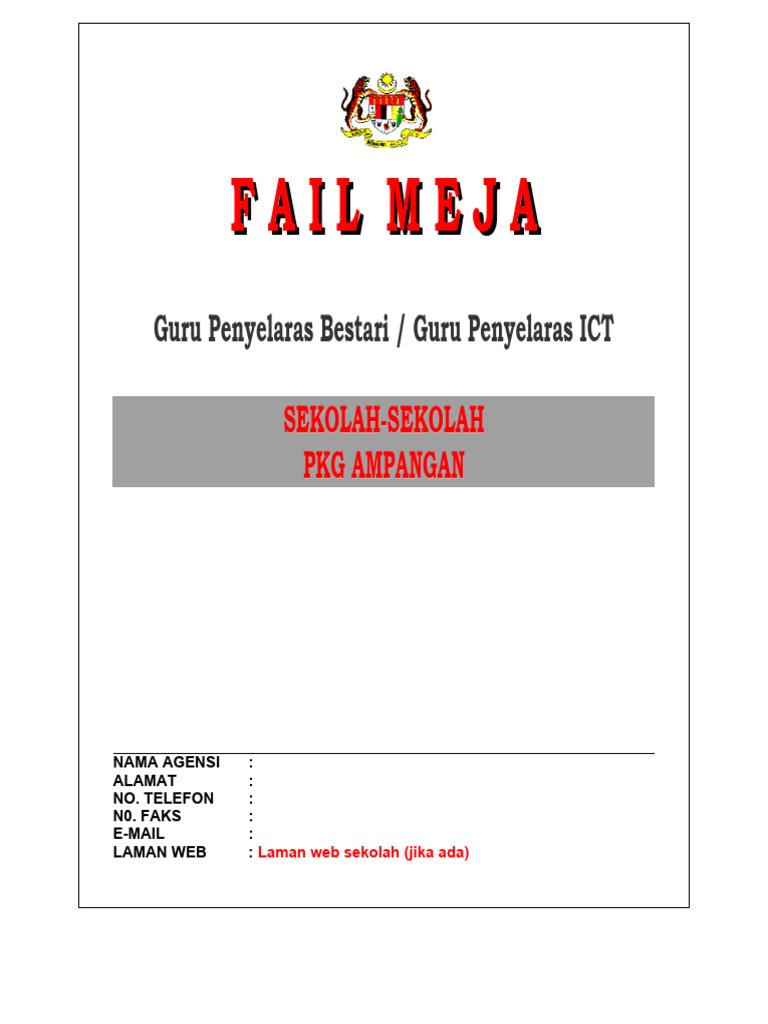 Fail Meja Guru Penyelaras Bestari | PDF