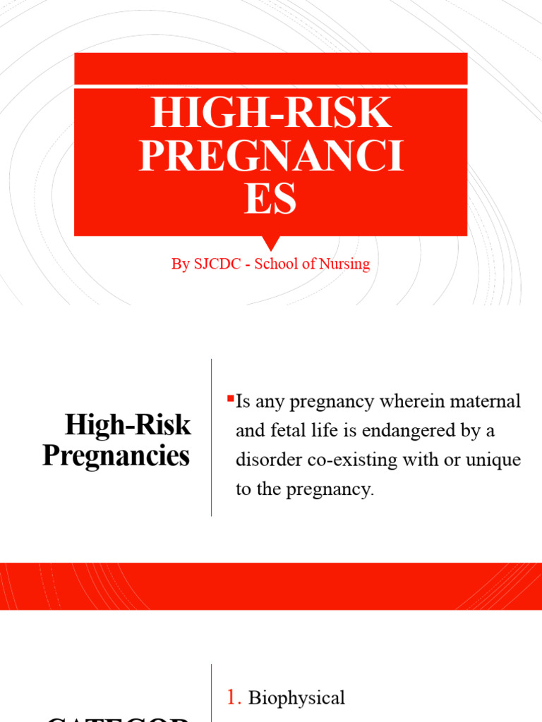 D. High Risk Pregnancies | PDF | Gestational Diabetes | Pregnancy