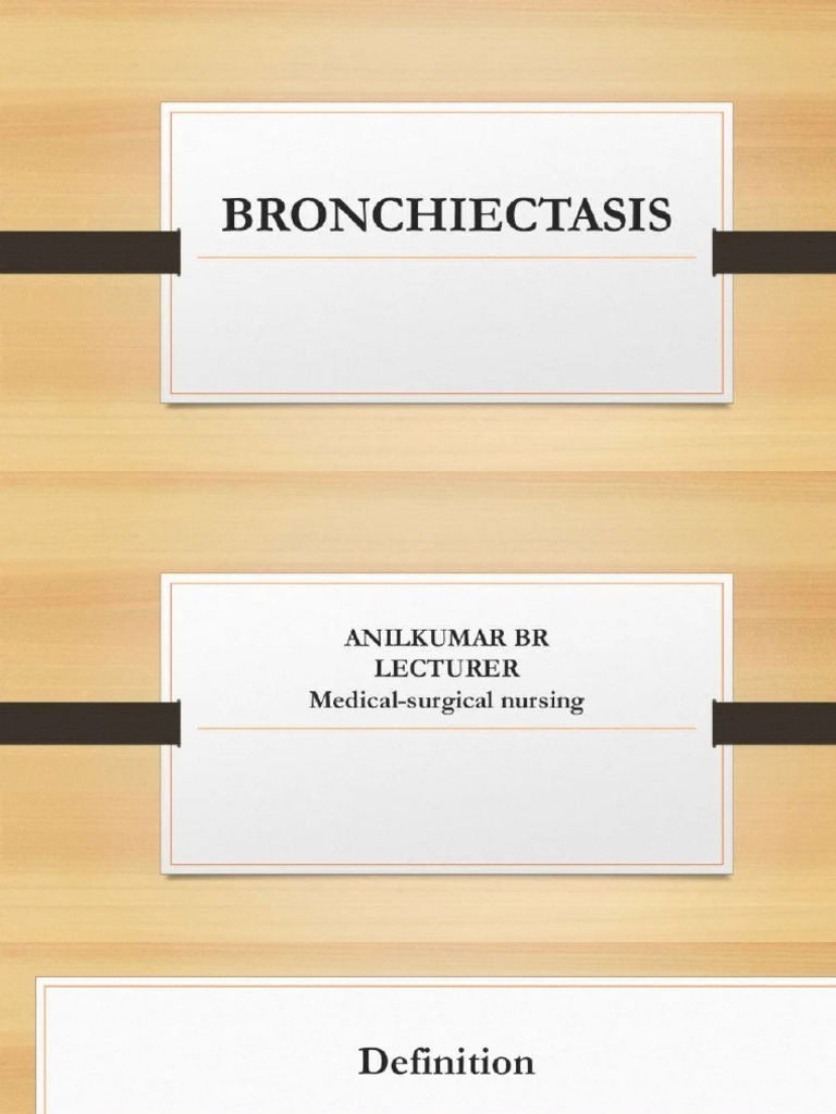 Bronchiectasis | PDF