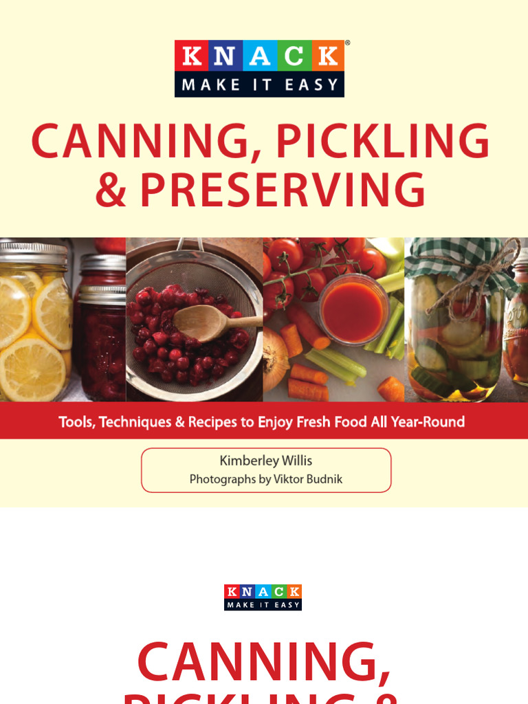 KNACK Make It Easy Series - Canning, Pickling & Preserving | PDF ...