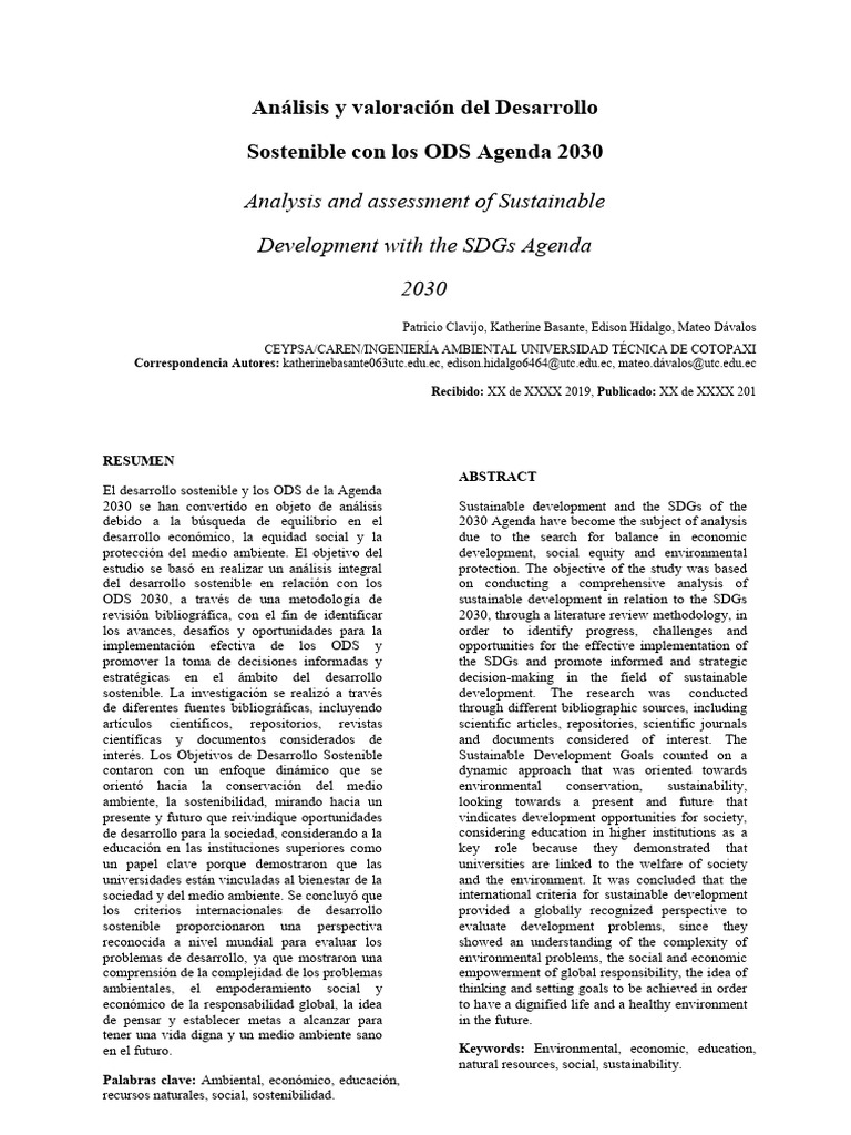 Artículo Auditoria Espe | PDF | Sustentabilidad | Economias