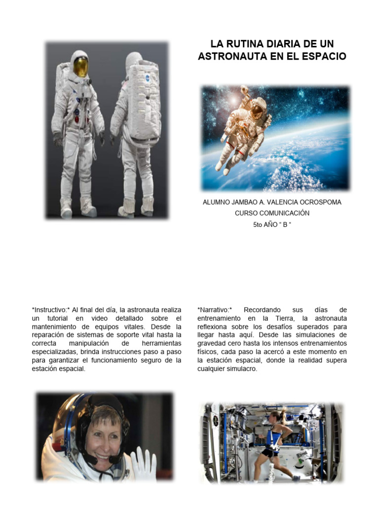 Astronauta | PDF | Estación Espacial Internacional | Espacio exterior
