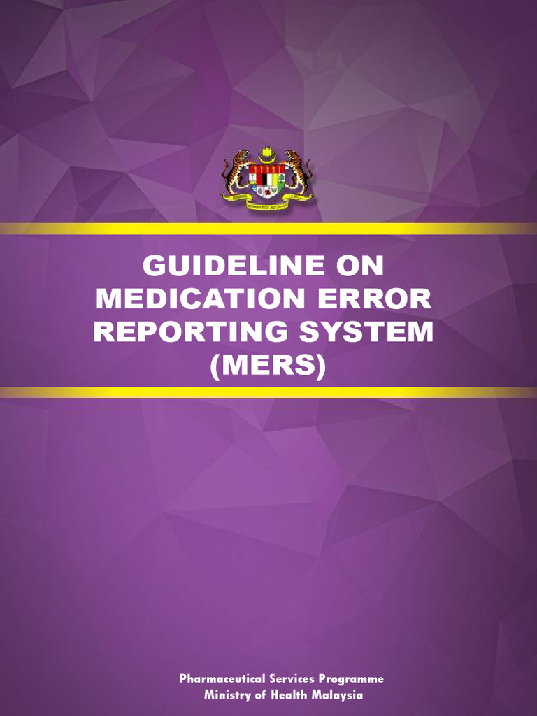 Guideline Medication Error Reporting System | PDF | Medical Error ...