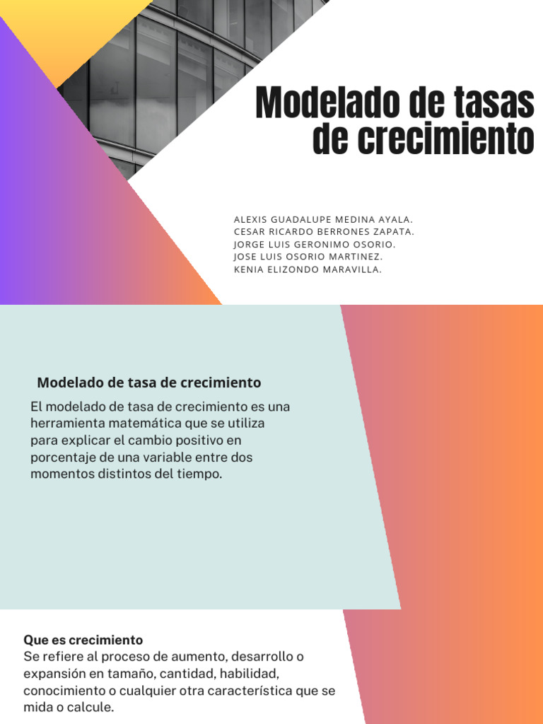 Modelado de Tasas de Crecimiento | Descargar gratis PDF | Población | Las bacterias