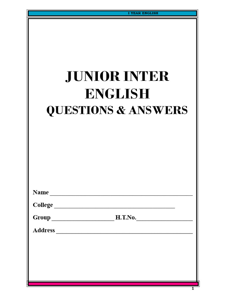 English First Queston Answers | PDF | Rabindranath Tagore