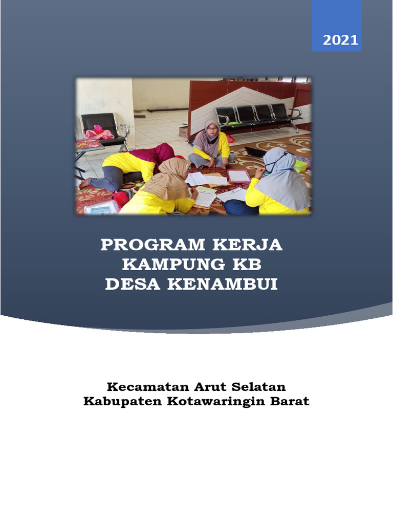 Program Kerja Kampung KB Desa Kenambui 2021 | PDF