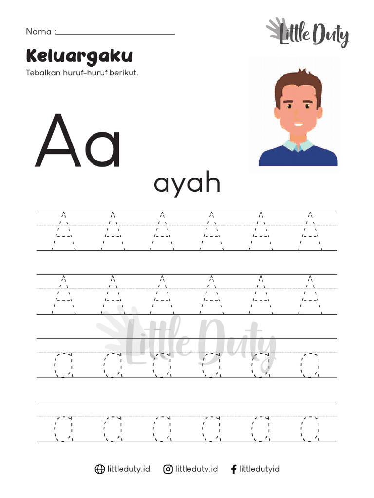 Worksheet Huruf untuk Anak TK | PDF