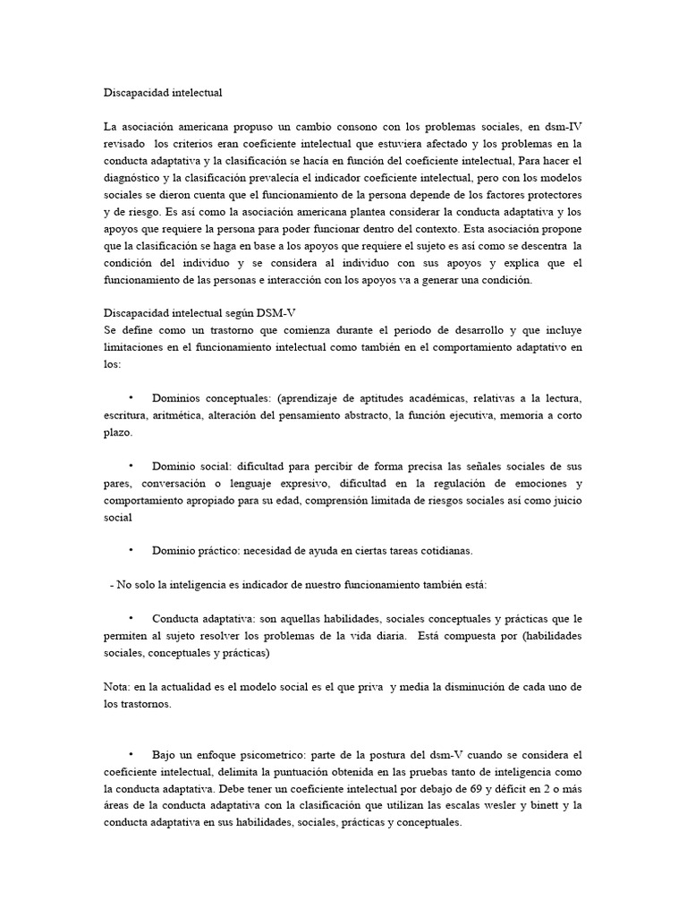 Discapacidad 2do Examen | PDF | Discapacidad intelectual | Espectro autista Discapacidad 2do Examen | PDF | Discapacidad intelectual | Espectro autista