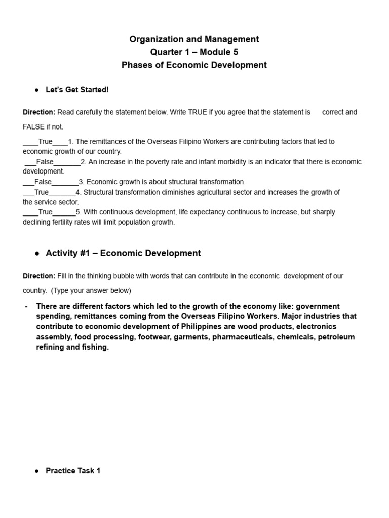 Org - M5 | PDF | Economic Growth | Economic Development
