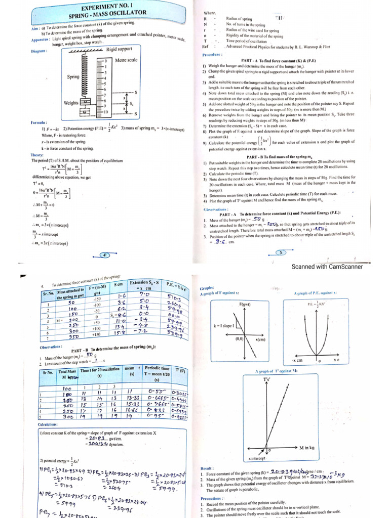 Physics Practical 1 | PDF