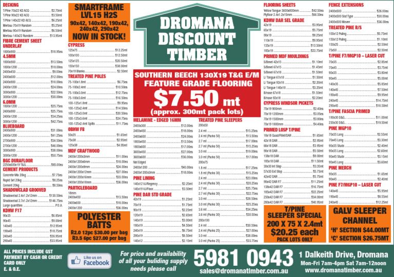 Timber Price List and Specifications | PDF | Home & Garden