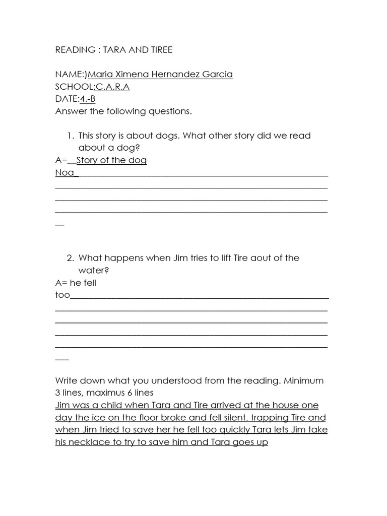 READING Tara and Tiree PDF | PDF