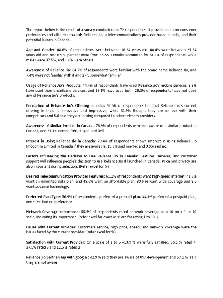 Final-Survey Result and Sampling Plan - Market Research | PDF | Roaming ...