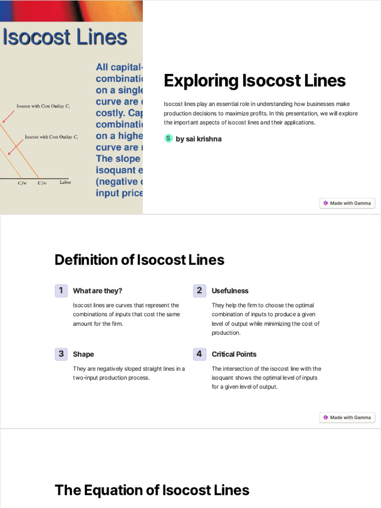 Exploring-Isocost-Lines | PDF | Economies | Business Economics