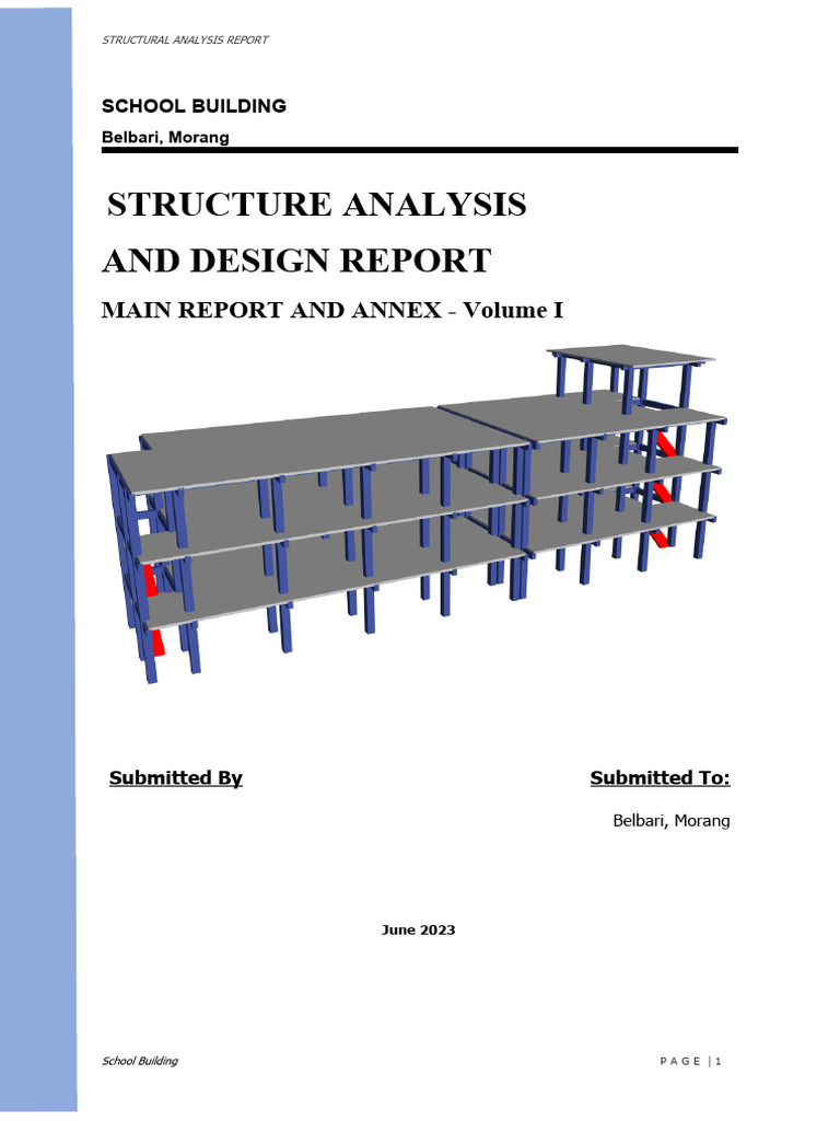 (Structural Report) School 2 (Block 1 and Block 2) | PDF | Strength Of ...