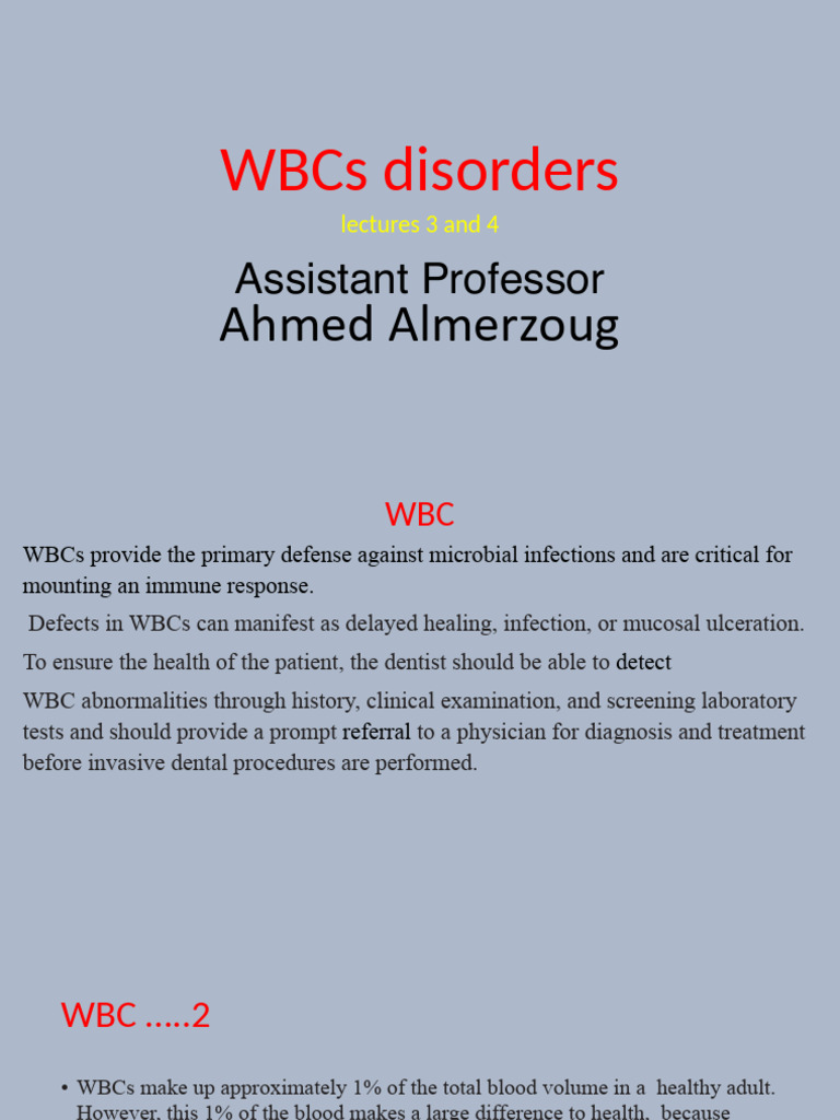 4th Yr GM WBC 3er and 4th Lec. | PDF