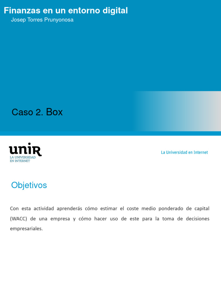 Presentaciขn Caso Box-1 | PDF | Dinero | Negocios económicos