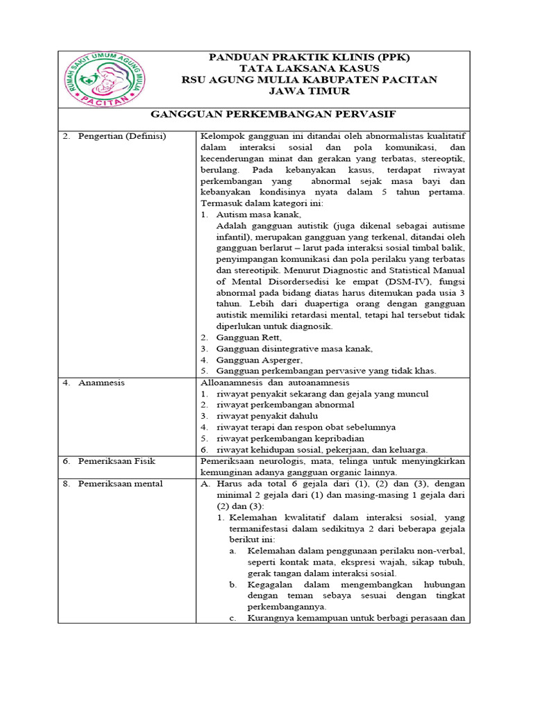 PPK Autis 2020 | PDF