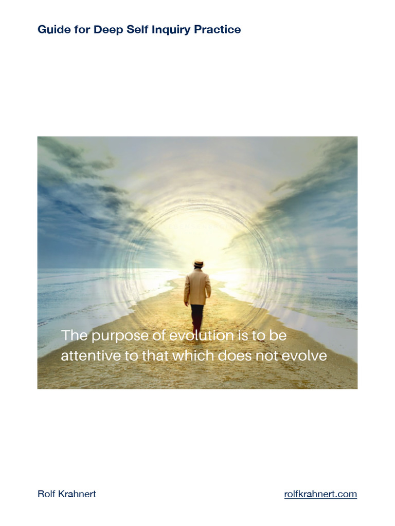 Self Inquiry Guide | PDF | Thought | Experience