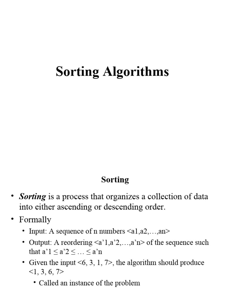 03 Sorting | Download Free PDF | Computing | Software Engineering