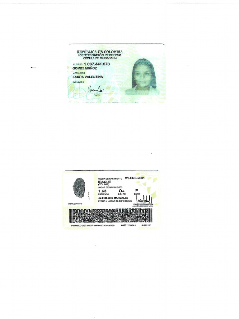 Cédula Laura Gómez | PDF