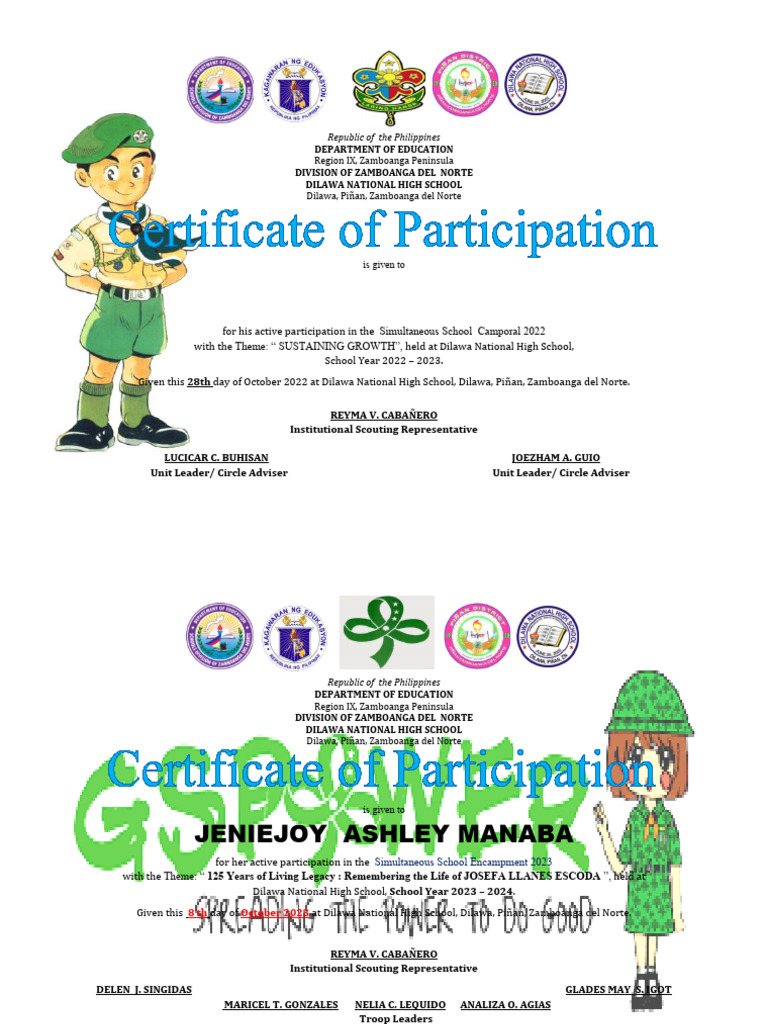 Scouting Certificate | PDF | Philippines