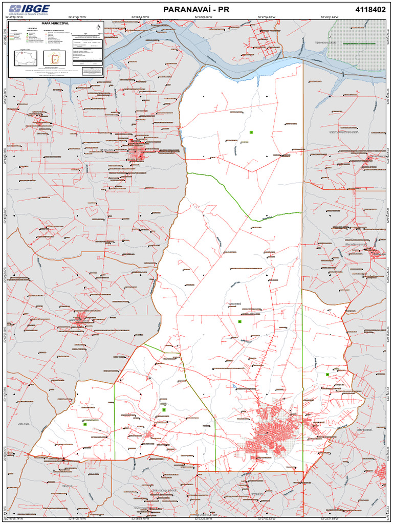 Mapa Municipal de Paranavaí - PR | PDF | Mapa | Brasil