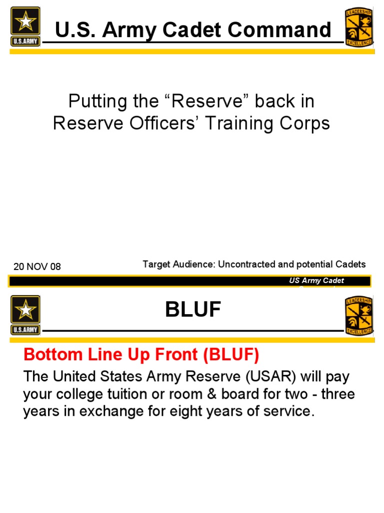 Rotc SMP | PDF | United States Army Reserve | Reserve Officers ...