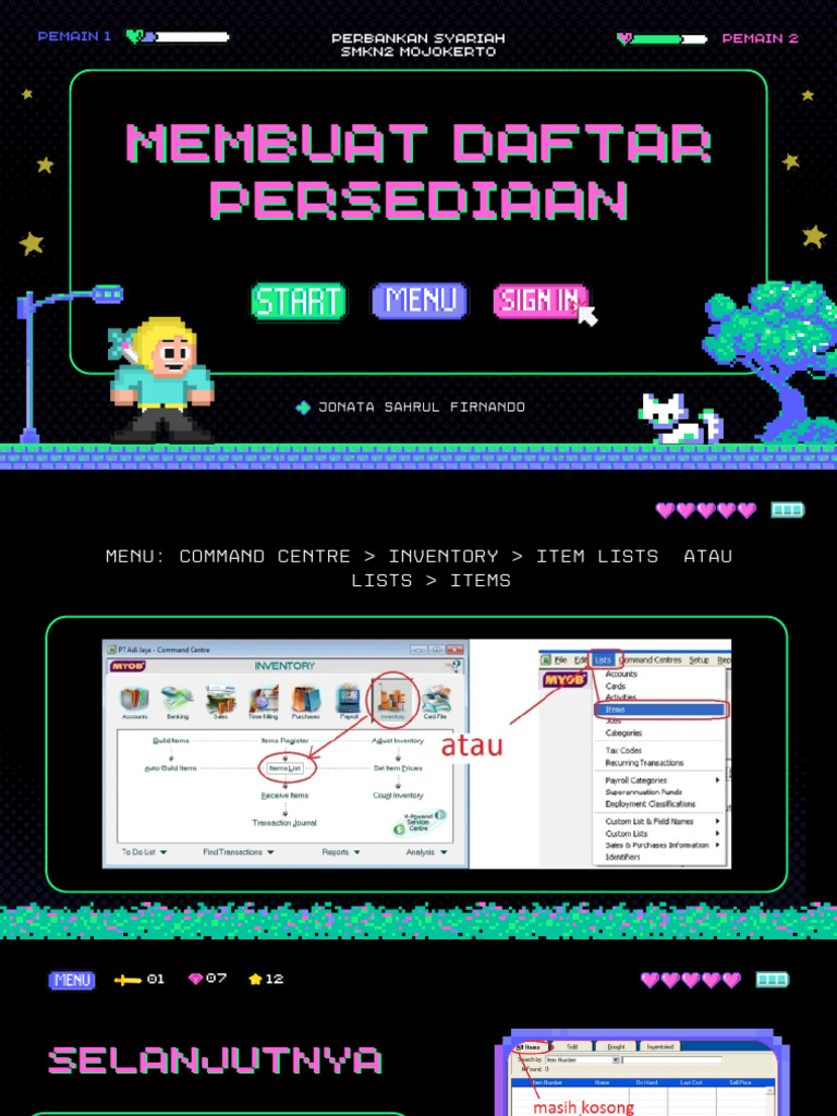 Membuat Data Persediaan (AKUNTANSI MYOB) | PDF