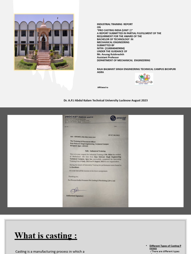 DIE CASTING PROCESS | PDF | Casting | Physical Sciences