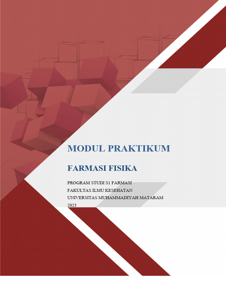 Modul Praktikum Farmasi Fisika 2023 | PDF