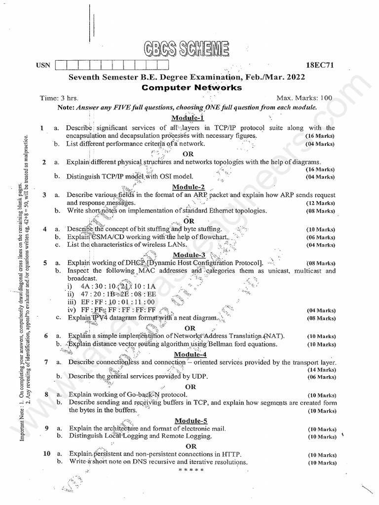 18EC71 Solved QP Tie | PDF