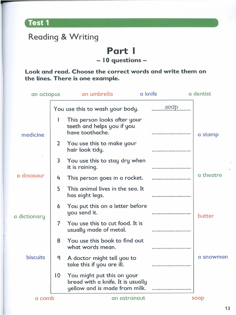 Lesson 8 - Review - Reading + Writing | PDF