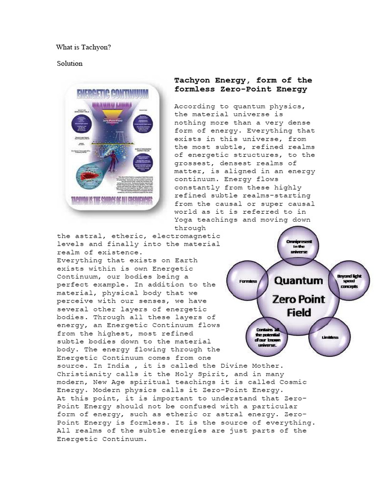 What Is Tachyon | PDF