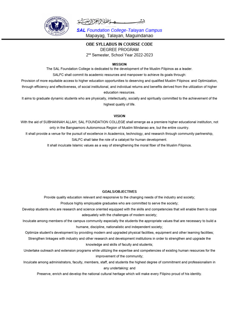 Course - Outline - Syllabus - Sample (1) - 1 | PDF | Demand ... Course - Outline - Syllabus - Sample (1) - 1 | PDF | Demand ...