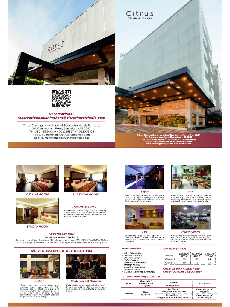 Citrus Hotel Fact Sheet | PDF