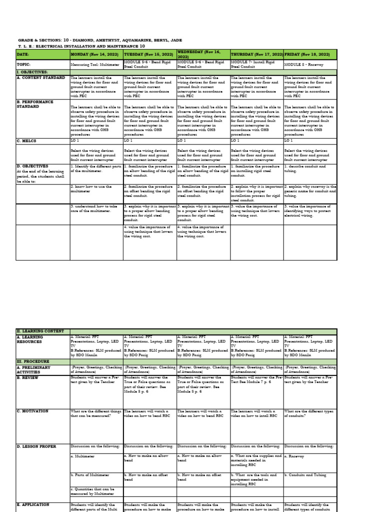 DLL-in-EIM 10 Week 2 | PDF | Electrical Wiring | Electric Power