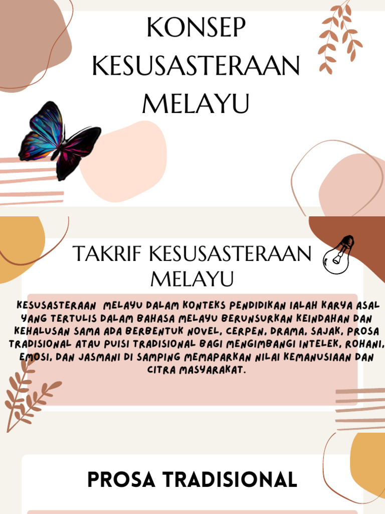 Tajuk Minggu 1 Jenis Bentuk Ciri Prosa Tradisional, Prosa Moden Dan ...